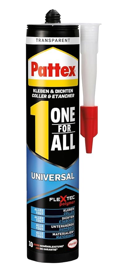 Pattex One for All Universal Kleber / Transparenter, stark haftender ...