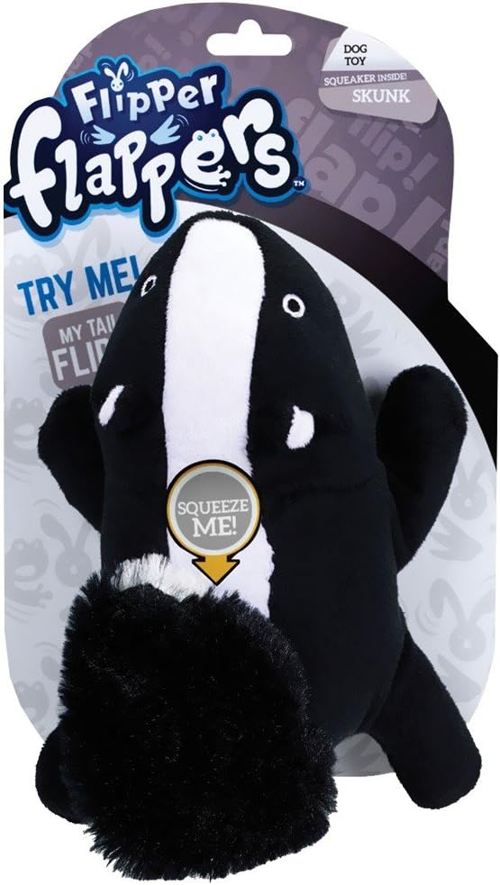 Pet Supplies : Flipper Flappers Skunk Dog Toy Animated Squeaky : Amazon.com