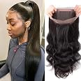 Amazon.com : 360 Full Lace Frontal Closure Body Wave Frontal 360 HD ...