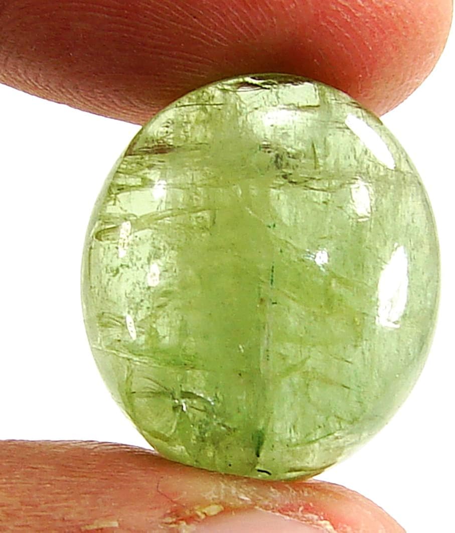 Amazon.com: 23.75 Ct Natural Green Apatite Cat's Eye Loose Gemstone ...