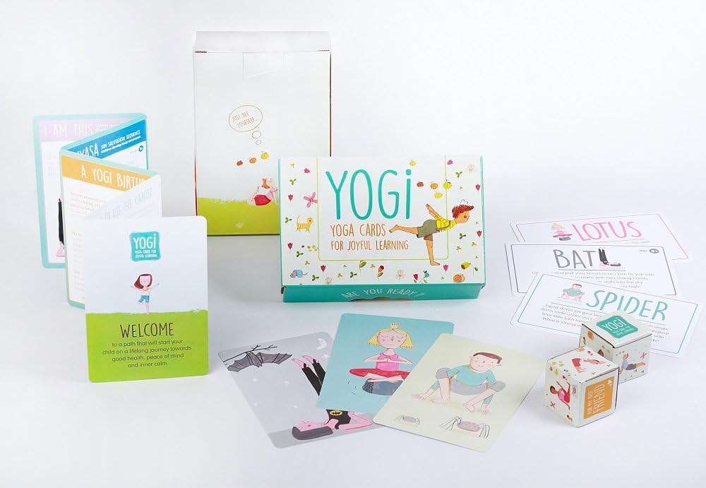 YOGi FUN Yogi kit Yoga Card Game with Illustrations, Rhyming Poems, 4 ...