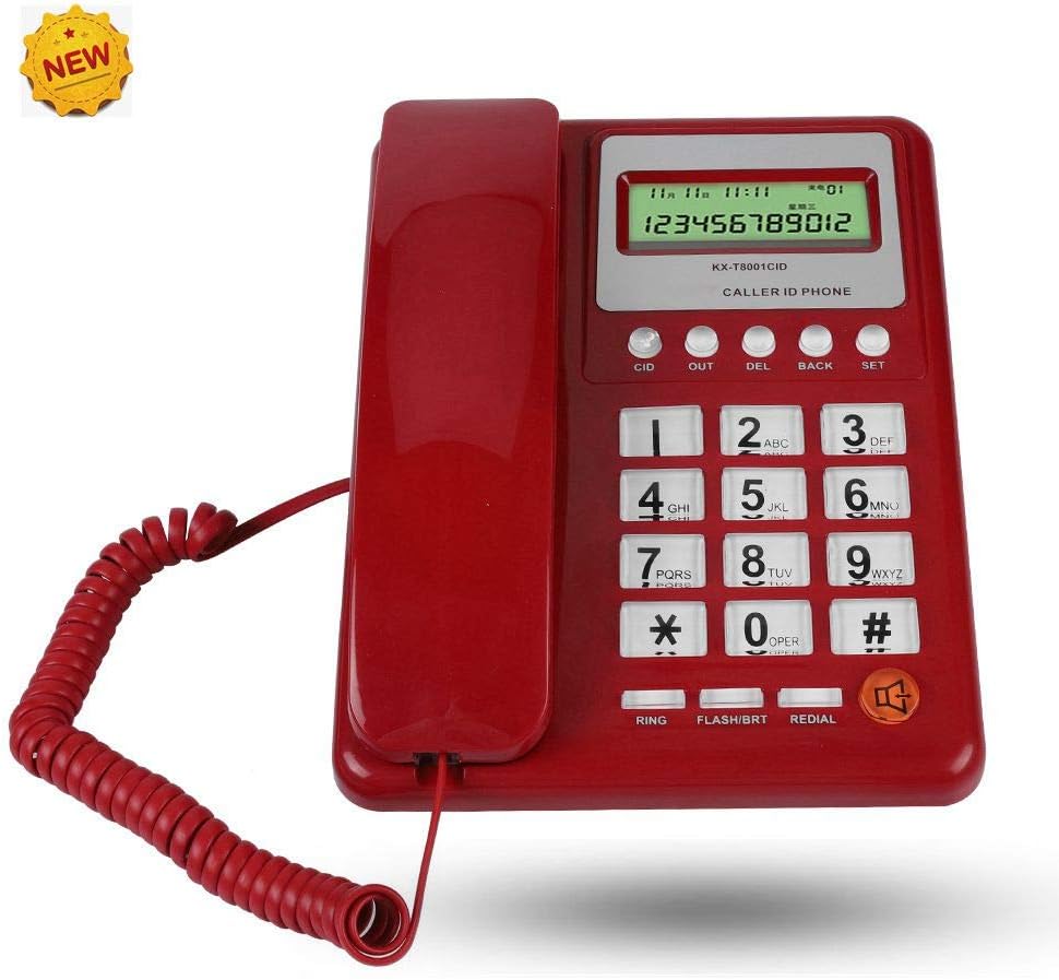 VBESTLIFE Schnurgebundenes Telefon mit Anrufer ID, DTMF: Amazon.de ...