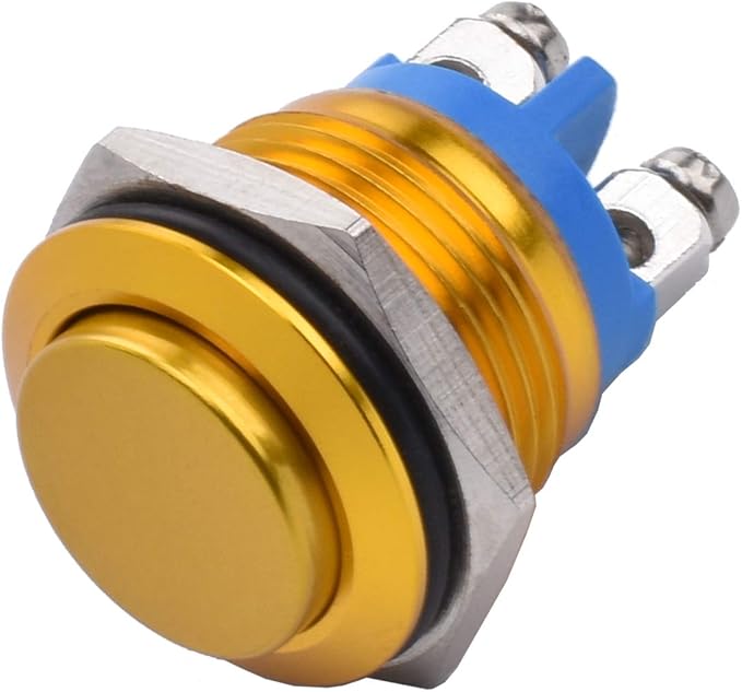 Amazon.com: APIELE 16mm Momentary Push Button Switch High Round Cap ...