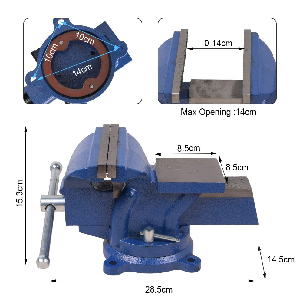Mua 6" Heavy Duty Bench Vise, Pipe Vise Bench Vices with Anvil Swivel ...