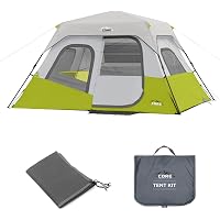 Amazon.com : CORE 6 Person Instant Cabin Tent with Included Footprint ...