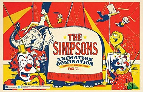 THE SIMPSONS ANIMATION DOMINATION - 11"X17" Original Promo TV Poster ...