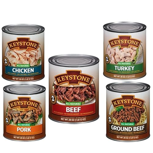 Keystone Meats All Natural Canned Beef, Chicken, Ground beef, Pork ...