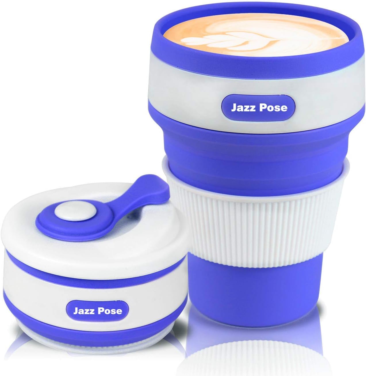 Jazz Pose Collapsible Coffee Mug Foldable Cup, Food Grade Silicone Cup ...