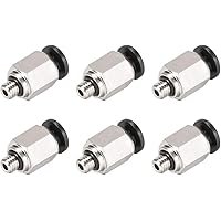 Amazon.com: uxcell Straight Pneumatic Push To Quick Connect Fittings M3 Male x 4mm Tube OD ...