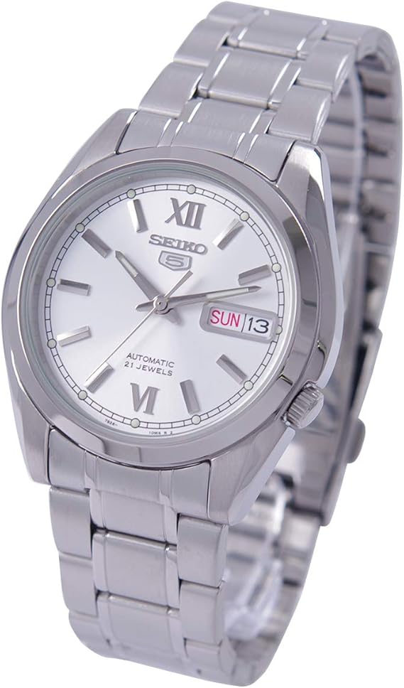 Amazon | セイコー Seiko Men's SNKL51K1 5 Silver Dial Watch 男性 メンズ 腕時計 【並行輸入 ...