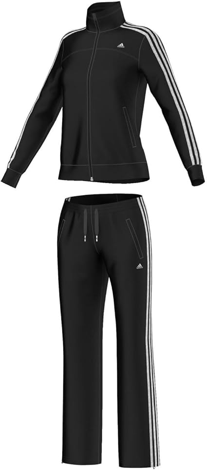 adidas Women's Essentials 3-Stripes Knit Suit: Amazon.co.uk: Clothing