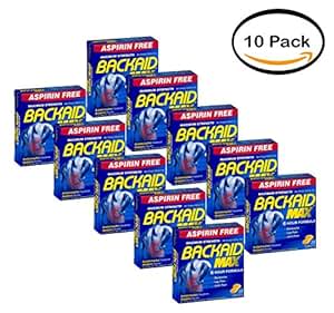 Amazon.com: PACK OF 10 - Backaid Max Maximum Strength Caplets - 28 CT ...