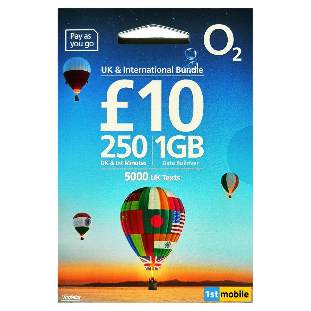 O2 International Pay As You Go / Payg Micro / Standard Sim Card: Amazon ...