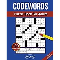 Codewords Puzzle Book For Adults: Code Breaker Puzzle Book With 120 Codeword Puzzles For Adults ...