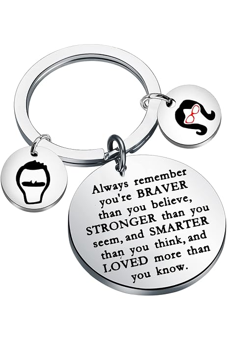 The Animal Kingdom "I Laugh In The Face Of Danger" Keychain - Stainless ...