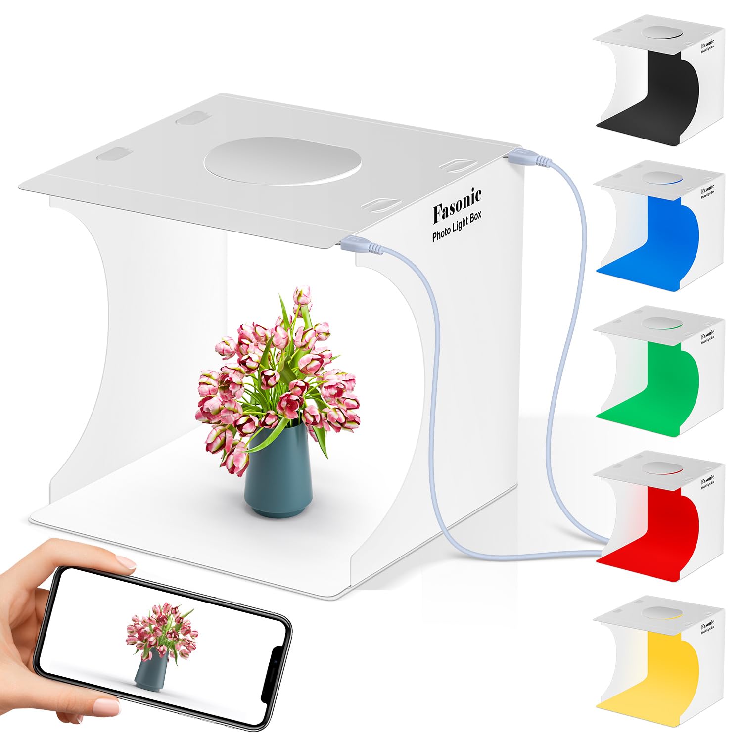 Mua Portable Mini Photo Studio Light Box for Photography, Foldable PVC ...