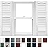 Amazon.com: 15 Inch x 35 Inch Standard Louver Exterior Vinyl Window ...
