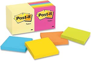 Amazon.com : Wholesale CASE of 10 - 3M Post-it 3x3 Assorted Notes-Post ...