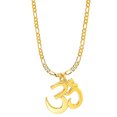 Buy Shining Jewel 24K Gold Plated Om Pendant Necklace for Men (SJ_2357 ...