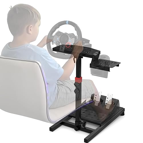 DIWANGUS Racing Wheel Stand Foldable Steering Wheel Adjustable Stand ...