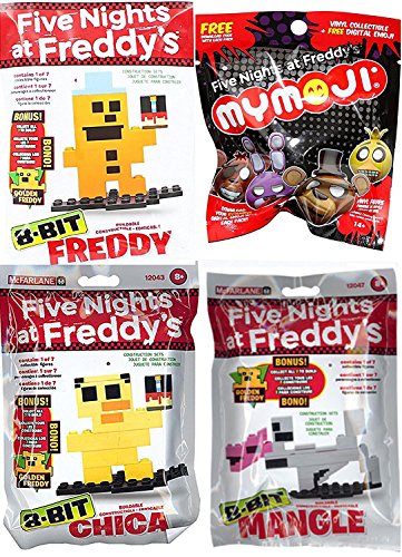 Buy Five Nights At Freddy's 8-Bit Freddy 3-Pack Construction Set Chica ...