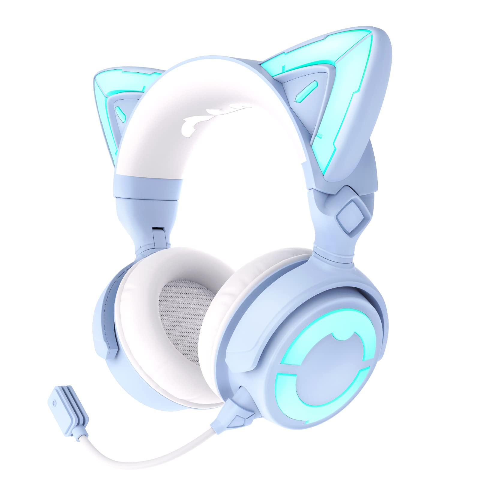 Mua RGB Cat Ear Headphone 4, Upgraded Wireless & Wired Gaming Headset ...
