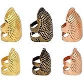 Amazon.com: 4 Pack Sewing Thimble Finger Protector, Adjustable Finger ...