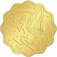 Amazon.com: CRASPIRE 2" Gold Foil Sticker Fairy 100pcs Certificate ...