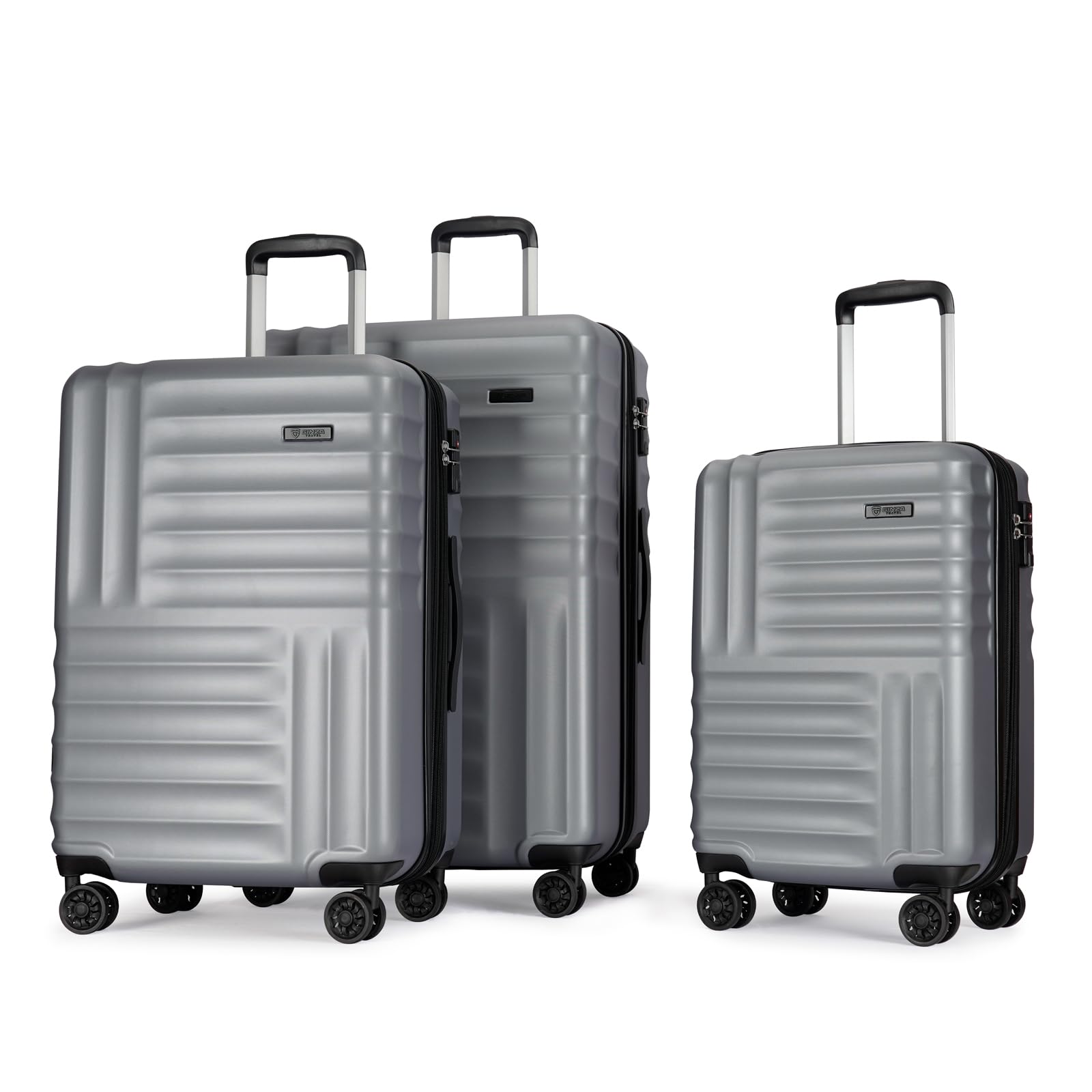 PRIMICIA GinzaTravel 3-Piece Luggage Sets Expandable Suitcases with 4 ...