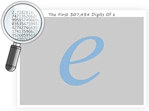 Amazon.com : The Digits of e Mini Math Poster Kit - 300, 000+ Digits ...
