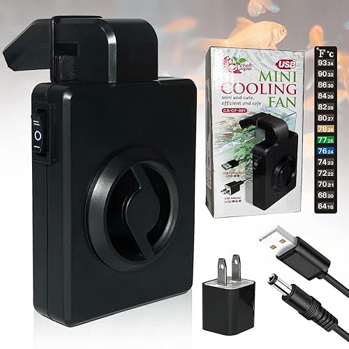 Oaoaii Aquarium Chiller Fish Tank Fan Aquarium Cooling Fan 2 Wind Speed ...