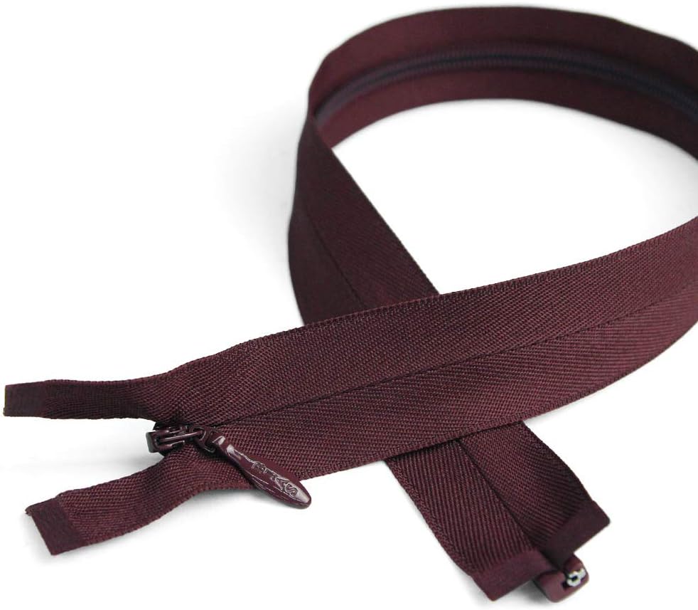 Amazon.com: Size #5 Invisible Separating Zippers, 22" Length, Burgundy ...
