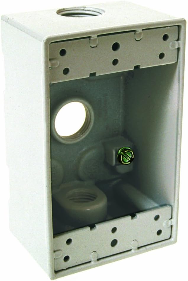 Hubbell Bell 5320-1 Single Gang 3-1/2-Inch Outlets Weatherproof Box ...