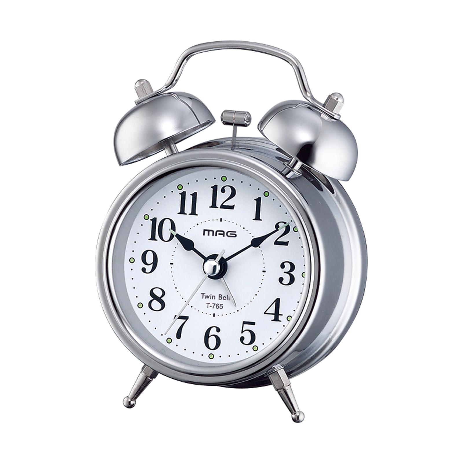 Mua MAG T-765S-Z Alarm Clock, Loud Volume, Analog, Bells Mini DX, Silent, Continuous Second Hand ...