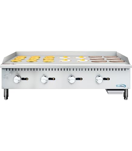 Flat Plate Grill Commercial Natural Gas Griddle, Cook Rite Heavy Duty ...
