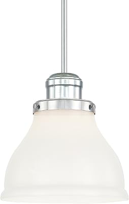 Capital Lighting 4432AN Transitional 1-Light Pendant, Antique Nickel ...