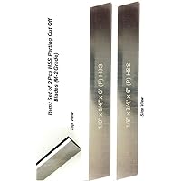 Set of 2 HSS Blades 1/8"x 3/4" (Wide) x 6" (Long) for Lathe Parting Cut ...