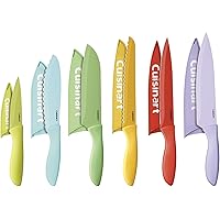 CUISINART 12-Piece Printed Color Knife Set with Blade Guards ...