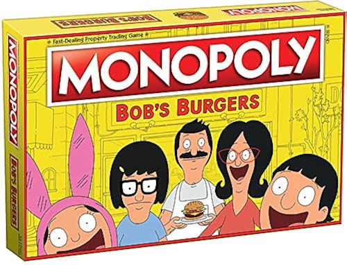 Monopoly Bobs Burgers Board Game | Themed Bob Burgers TV Show Monopoly ...
