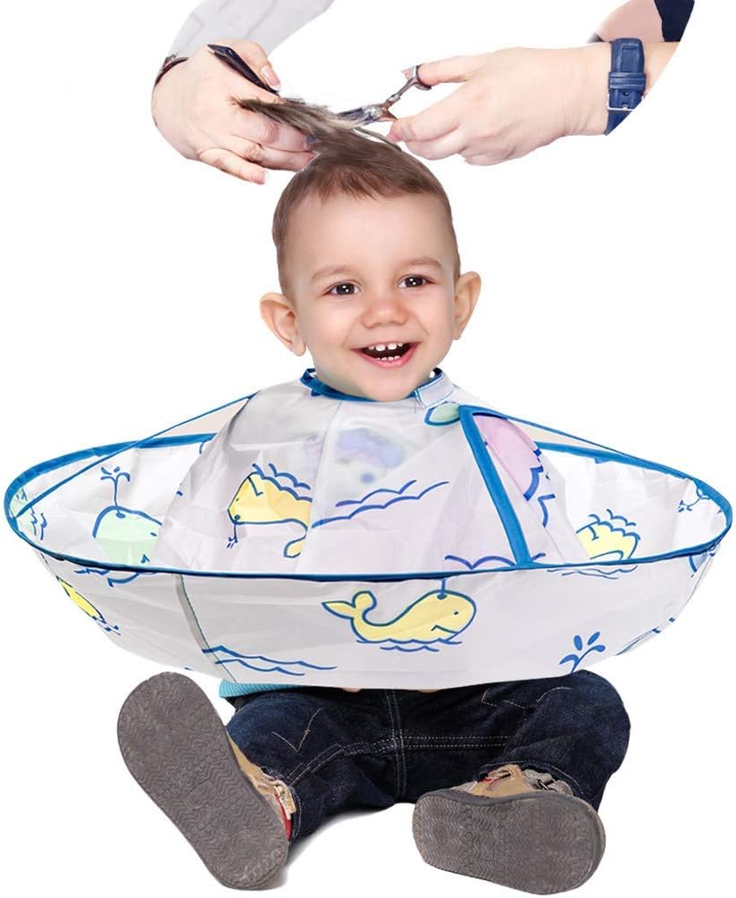 Hairdressing Cape Beard Shaving Apron Umbrella Cape with Flexible Self ...