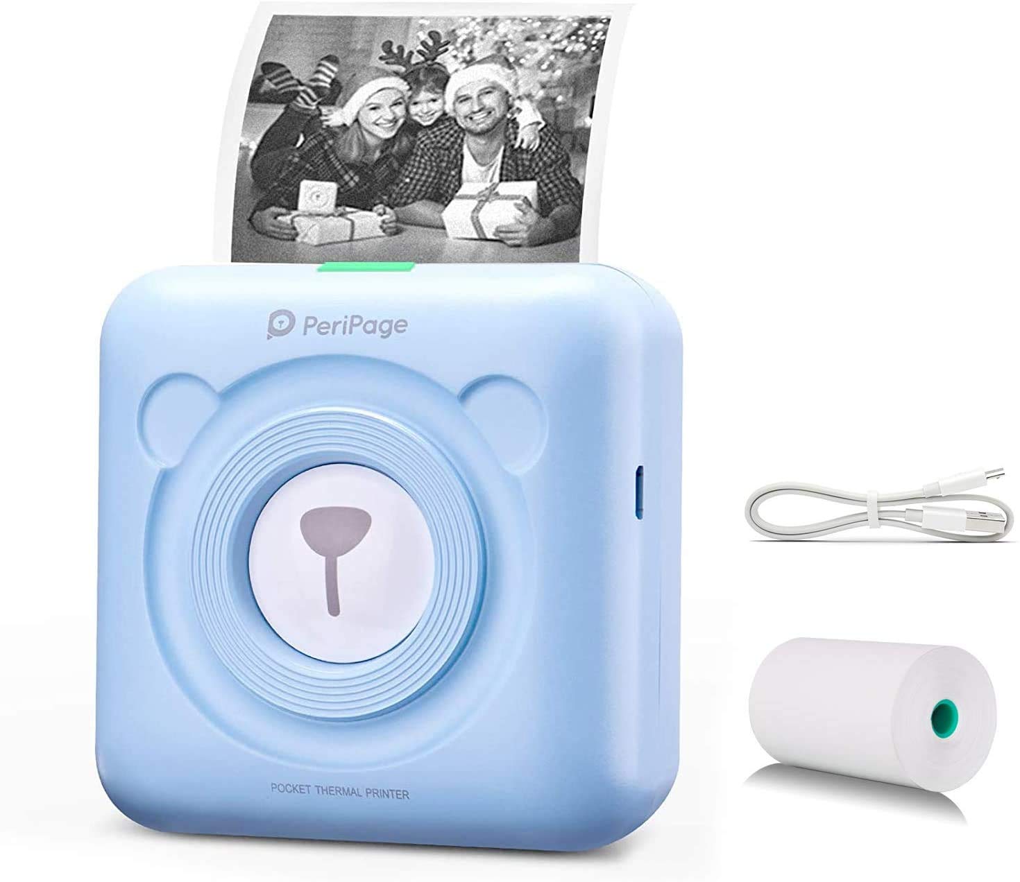 Pocket Photo Printer, Mini HD Bluetooth Thermal Printers, Small Printer ...