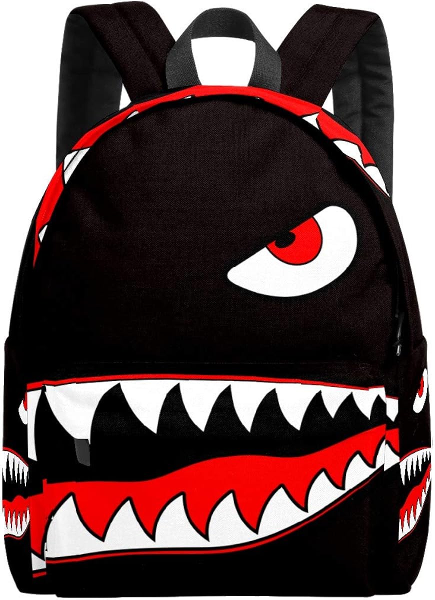 Kid's Backpacks Shark Tooth Rucksack Cute Student School Book Bags ...