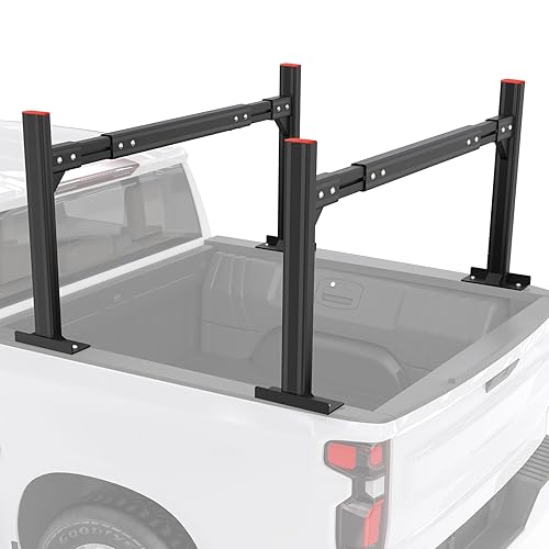 GORWARE Truck Ladder Rack 800 lbs Capacity Aluminum Adjustable Width ...