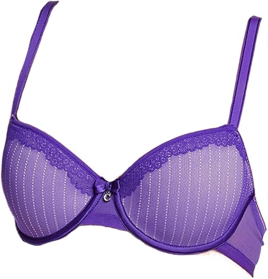 Chantelle Evidence Demi Spacer T-Shirt Bra, 1146, 32DD/32E, Purple Iris ...