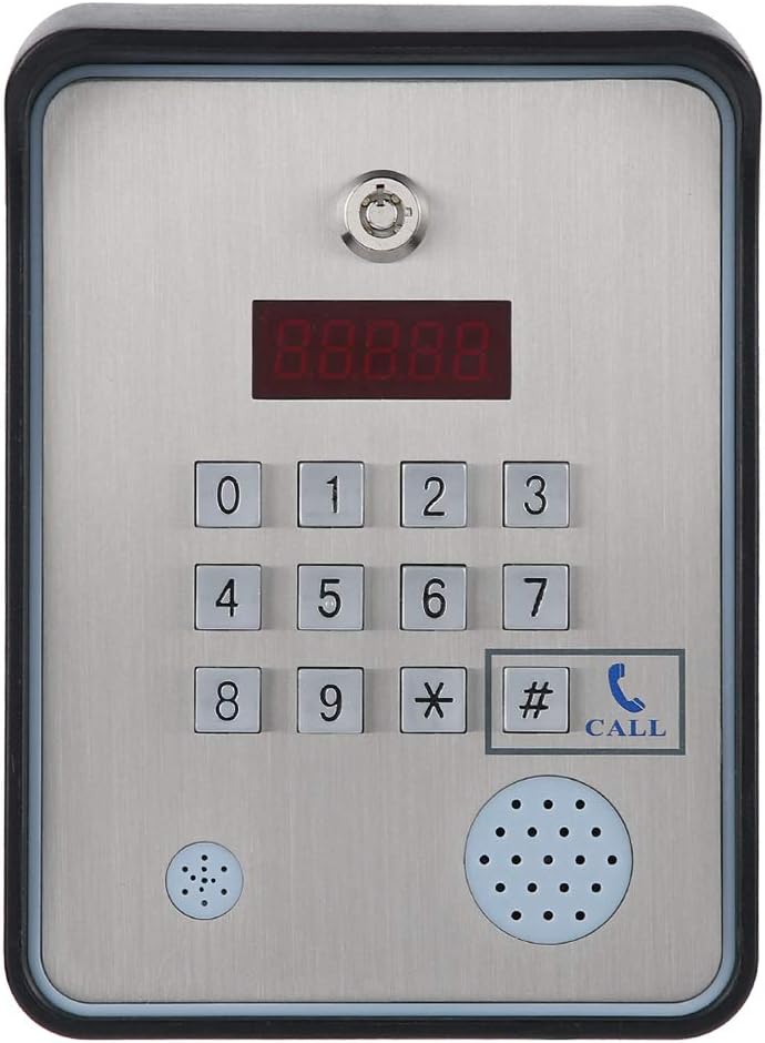 GSM Audio Intercom, DC 12V Gate Opener Access Controller Stainless ...