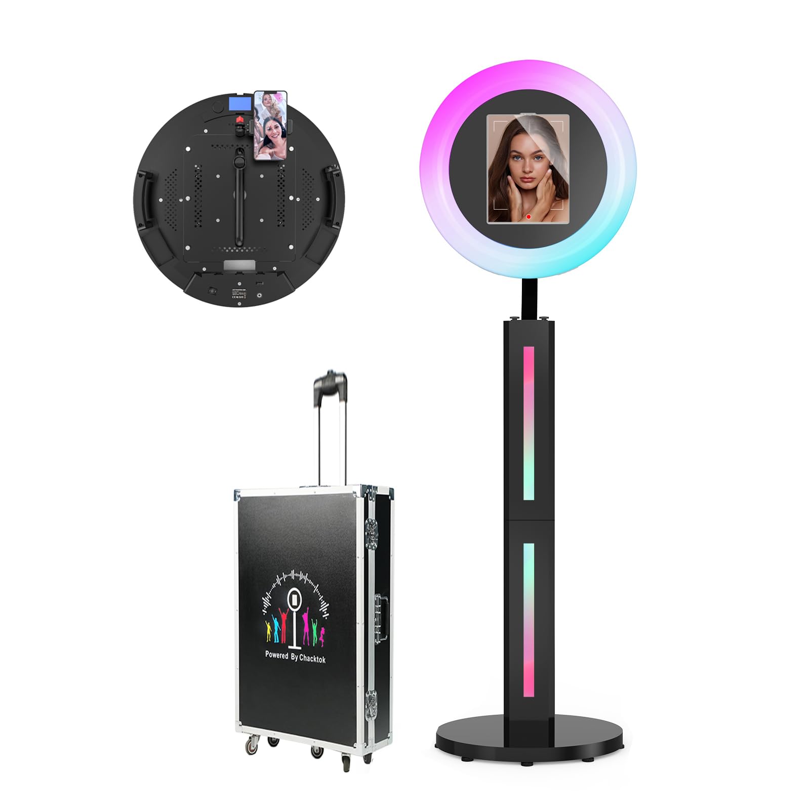 HARZHI 2-in-1 Roaming Photo Booth Compatible with Ipad 11in 10.9in 10 ...