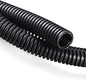 ZhiYo 20FT 3/8” Wire Loom Split Tubing Auto Wire Conduit Flexible Cover ...