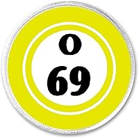 Amazon.com: O 69 O69 Bingo Ball - 3" Sew/Iron On Patch Game Hobby ...