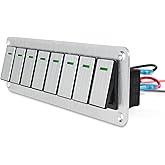 Amazon.com: Nilight 2 Gang Rocker Switch Panel 3 Pin On Off Pre-Wired ...