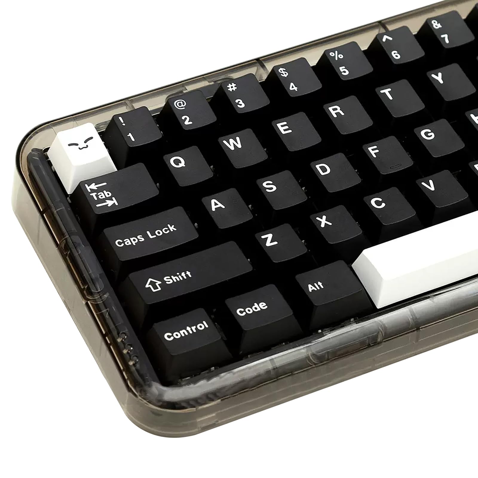 Mua 173 Keys White on Black Keycaps Set, PBT Cherry Profile Keycaps ...